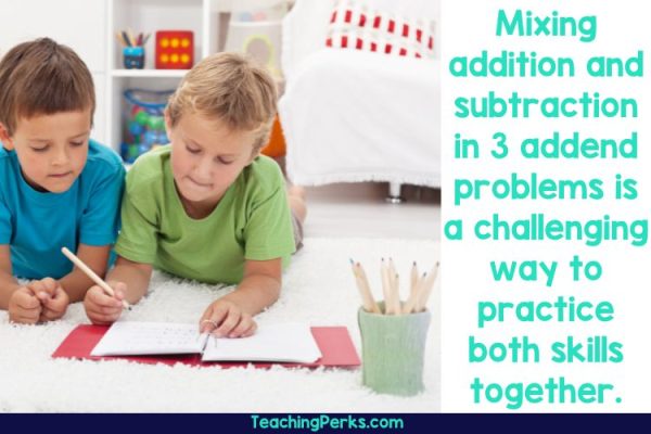 Addition Practice: 5 Super Easy Ways to Enrich Adding 3 Numbers for 1st ...